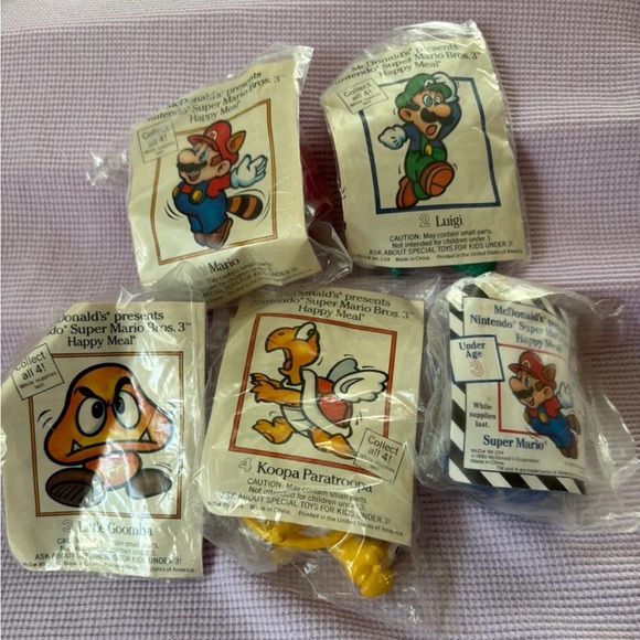 McDonald’s | Toys | 989 New Super Mario Koopa Goomba Luigi Complete Set ...